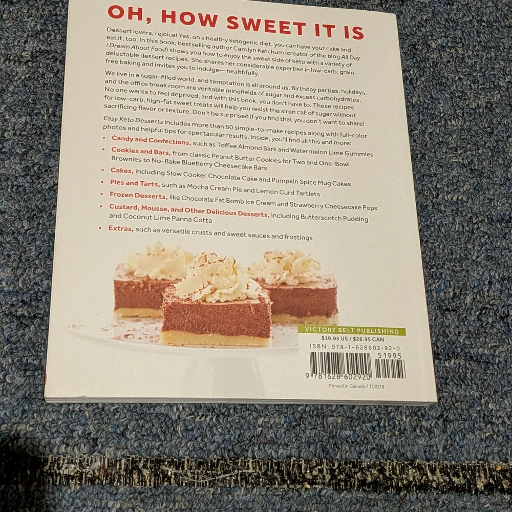 Other | New Easy Keto Desserts Recipe Book | Poshmark